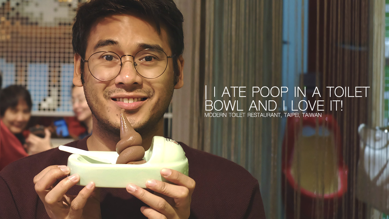 I ate Poop in a Toilet Bowl and I love it! (Modern Toilet Restaurant ...