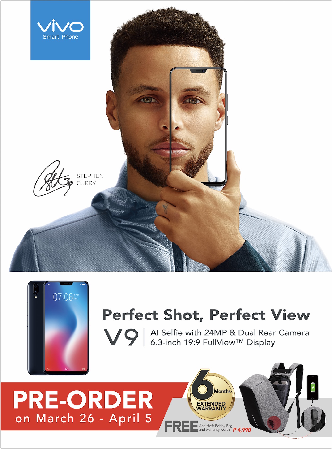 iPhone lookalike Vivo V9 with 24MP AI selfie camera pre-order schedule